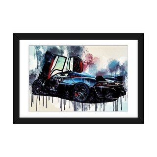 iCanvas "2020 SSC Tuatara Rear View Luxury Hypercar New Black Ssc ...