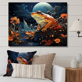 Designart "Cosmic Art Frog" Frogs & Toadswall Art - Bed Bath & Beyond ...