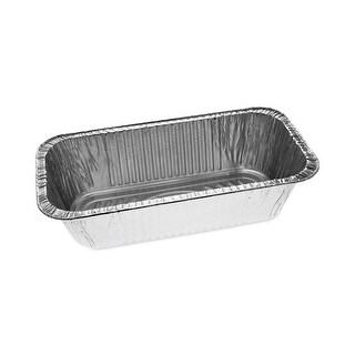 Aluminum Steam Table Pan, One-Third Size Deep Loaf Pan, 3" Deep - White ...