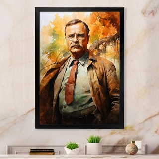 Designart "President Theodore Roosevelt" President/Political Framed ...