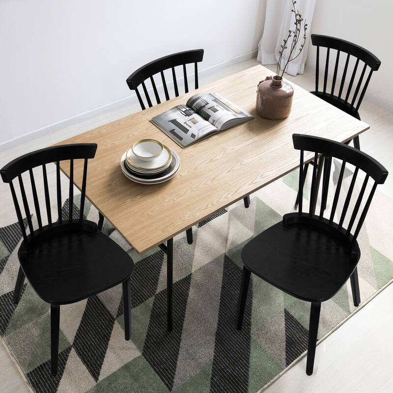 Solid Wood Slat Back Windsor Dining Chairs Set Of 2 4 On Sale Bed