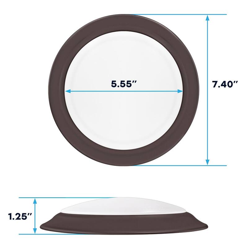 Luxrite 6 Inch LED Disk Lights, Dimmable, 5CCT 2700K-5000K, 12.5W ...