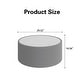 GDFStudio - Modern Sintered Stone Top Round Coffee Table with PU ...