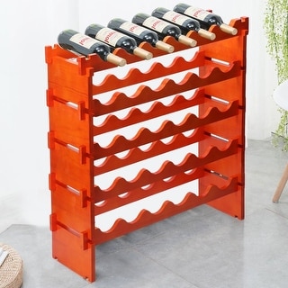 30 Bottle Capacity Stackable Storage Wine Rack - Bed Bath & Beyond ...
