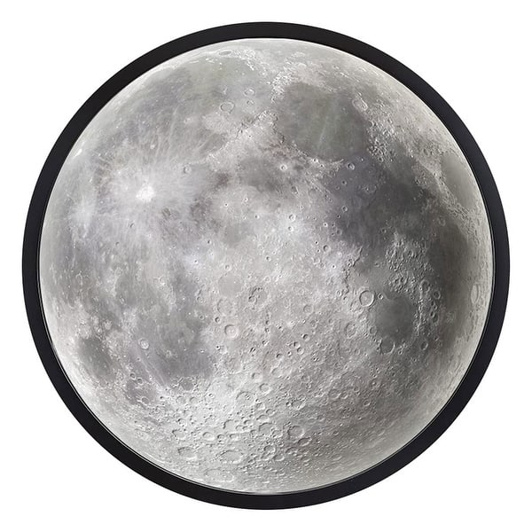 Moon Mirror 24 Inch Round Magic LED Luminous Lunar Light Up Wall ...