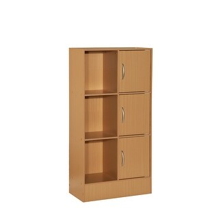 47" Beech Beige Multipurpose Bookcase with Doors - Bed Bath & Beyond ...
