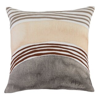 Hasina 18"x18" Throw Pillow, Brown Multi by Kosas Home - Bed Bath ...