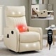 Swivel Recliner Chair with Vibration Massage and Lumbar Heat, 155 ...