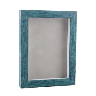 20x30 Shadow Box Frame Blue Wood | 1" Usable Display Depth | Includes a ...