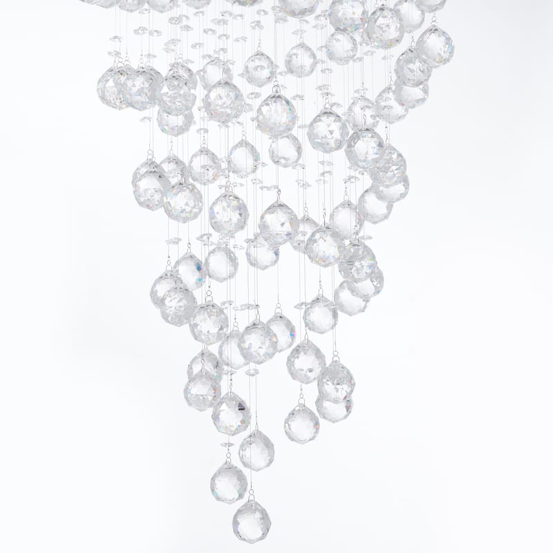 Crystal Cascading Integrated LED Chandelier - N/A - Overstock - 28217020