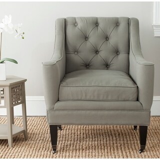 SAFAVIEH Sherman Sea Mist Arm Chair - 28.7"x31.5"x35.8" - Bed Bath ...