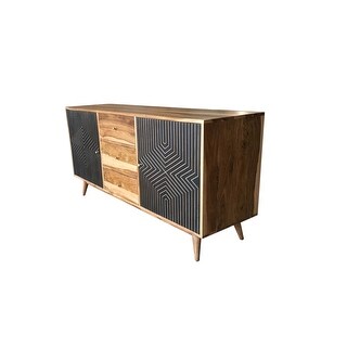 Coaster Furniture Partridge Natural Sheesham Rectangular 2-door Server ...