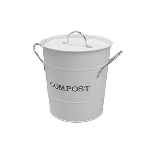 2-n-1 Kitchen Compost Bucket - White - Bed Bath & Beyond - 42584185