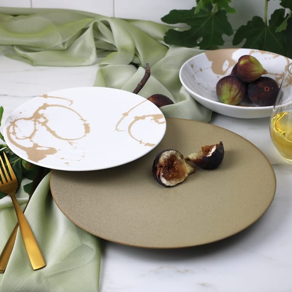 Euro Ceramica Nile Mix & Match 12 Piece Porcelain Dinnerware Set - Mix ...