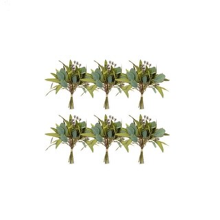 Set of 6 Mixed Foliage Artificial Bundles 15.75" - Bed Bath & Beyond ...