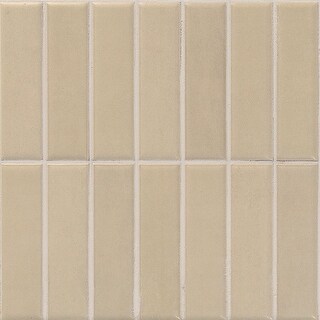 BATCH | BATCH | Kaleido 8X8 | Ceramic Wall Tile | Tan | "Pre Scored ...