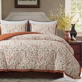 White 3 Pieces Terracotta Bedding Comforter Cover Sets - Bed Bath ...