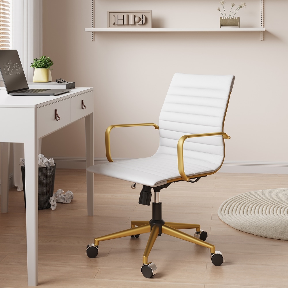 White Chrome Office Chairs Bed Bath Beyond