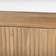 Terra Dark Brown Solid Wood Fluted Sideboard - 72.0L x 18.5W x 32.0H ...