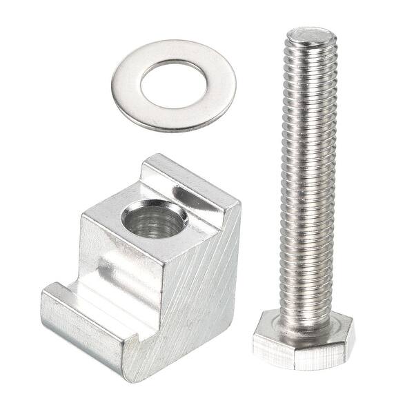 M8 Claw Clamp, 2 Pack Durable C Shape Vacuum Hose Clamp Bolt with Screw ...