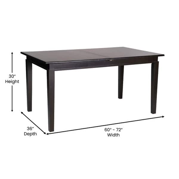 Commercial Grade Dining Table with Hideaway Extension Panel - Bed Bath ...