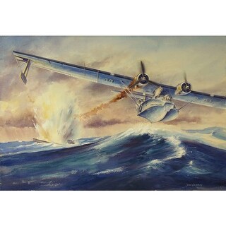 A Damaged Pby Catalina Aircraft After The Attack And Sinking Of A ...