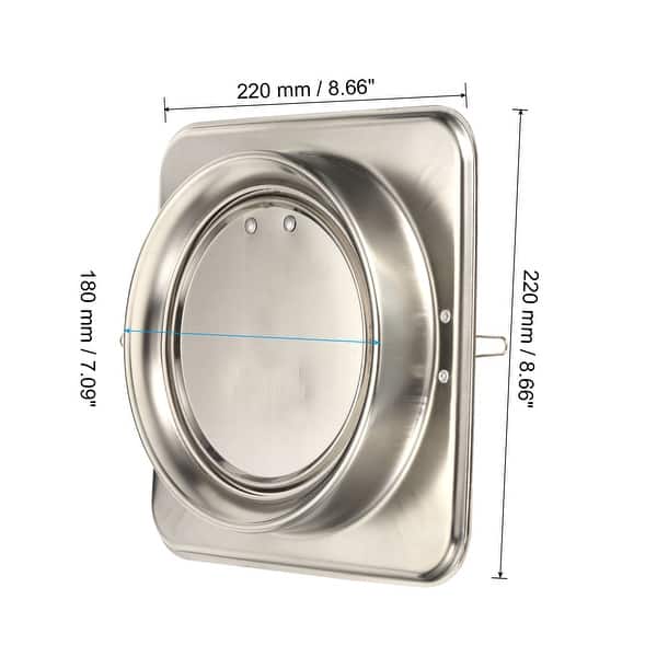 1 Set 7" Stainless Steel Backdraft Damper with Ducting Hose Clamp ...