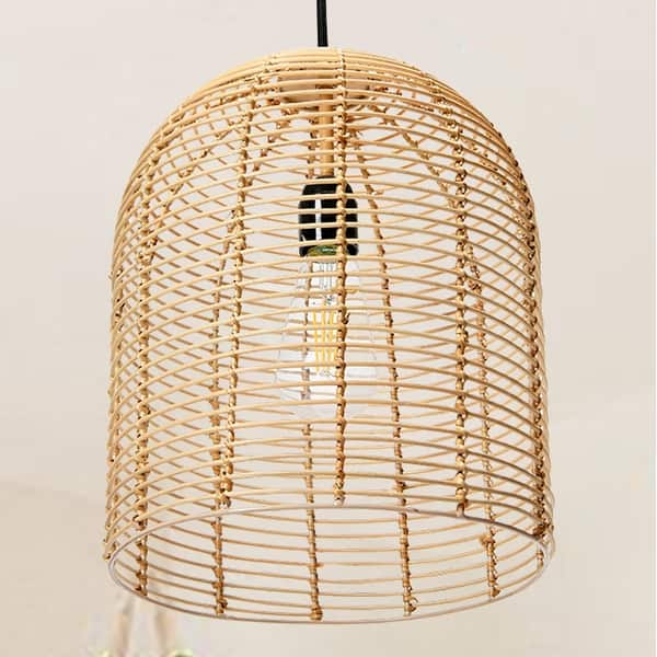 Hand Woven Rattan Ceiling Light - Bed Bath & Beyond - 34803750