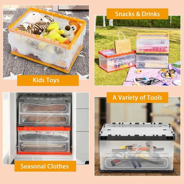 stackable plastic freezer crates