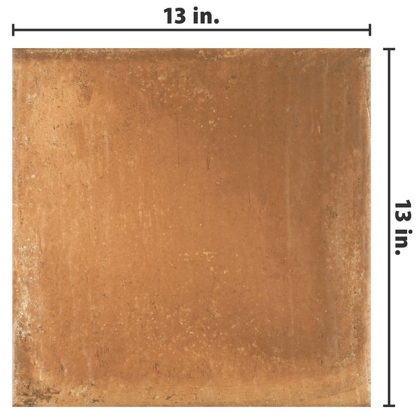 Merola Tile Rustic Cotto 13" x 13" Porcelain Floor and Wall Tile - On ...
