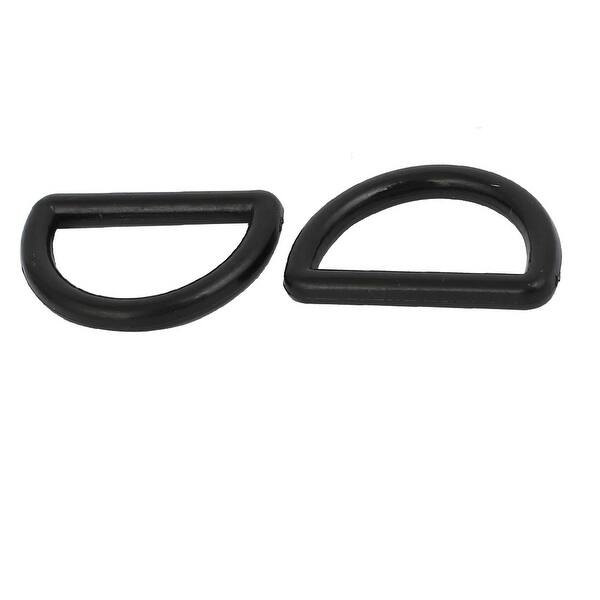 15mm Inner Width Plastic D Ring Belt Buckle Accessories Black 20pcs ...