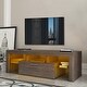 20 Minutes Quick Assemble Brown Simple Modern TV Cabinet Floor Cabinet ...