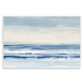 Stupell Abstract Layered Beach Waves Wall Plaque Art Design By Irena ...