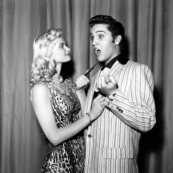Television still featuring Irish McCalla and Elvis Presley in The ...