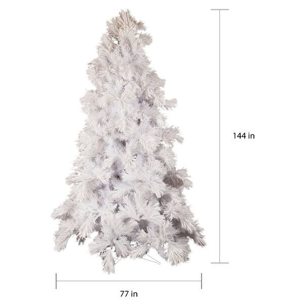 O' Tannenbaum 12' Glacier Long Needle White Pine Artificial Christmas ...