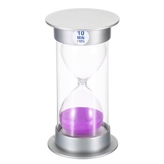 10 Minute Sand Timer, Sandy Clock Count Down Sand Glass, Purple Sands ...