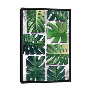 iCanvas "Monstera Deliciosa" by LEEMO Framed - Bed Bath & Beyond - 37120023