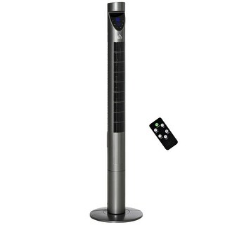 46" Tower Fan for Bedroom Cooling with Air Filter, Oscillating, 3 ...