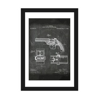 iCanvas "Safety Device For Revolvers Patent I" by Paul Rommer - Bed ...