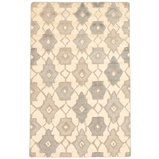 ECARPETGALLERY Hand-knotted Tangier Cream Wool Rug - 5'3 x 7'11 - Bed ...