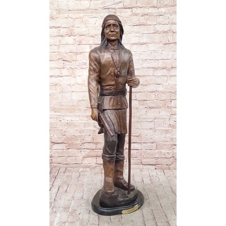 Native American Indian Apache Chief Cochise Bronze Statue Sculpture ...