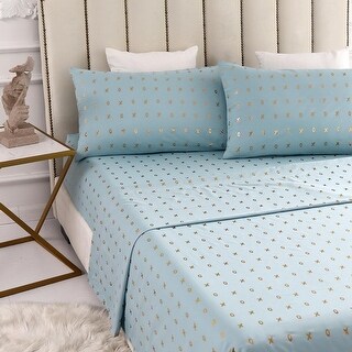 Lauren Taylor- Metallic Print MF Sheet Set - Bed Bath & Beyond - 34422799