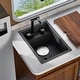 Black/SILVER/WHITE RV Sink with faucet and a foldable tap inside - Bed ...