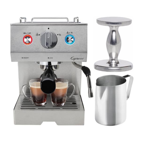 Capresso Cafe Select Professional Stainless Espresso Machine Bundle ...