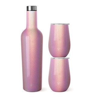 Wine Tumbler & Bottle Bundle | Two 12oz Insulated Wine Tumbler and One ...