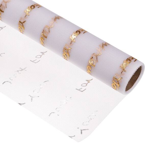 Flower Wrapping Mesh 15ft Floral Bouquet Packaging Alphabet Net Yarn ...