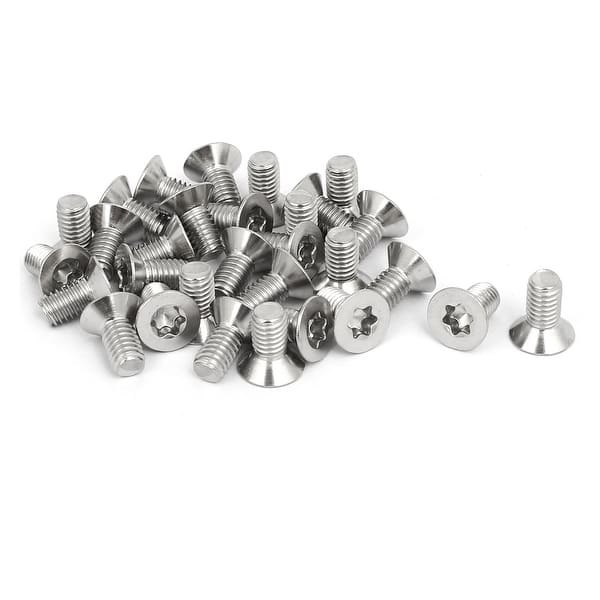 M6x12mm 304 Stainless Steel Flat Head Torx Machine Screws 30pcs ...