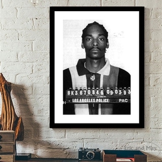 Snoop Dogg 1993 Mugshot - 14x18 Framed Print Artwork - Bed Bath ...