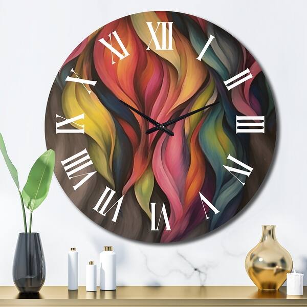 colourful wall clock