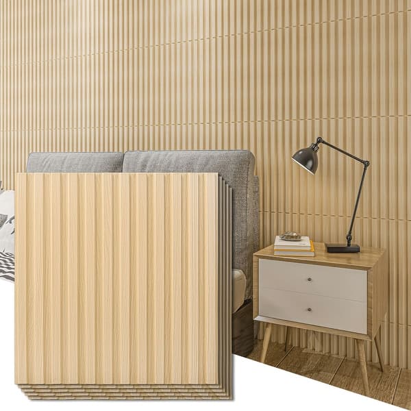 Art3d 3D Decorative Wall Panels,PVC Fluted Textured Panels,32sq.ft - N ...